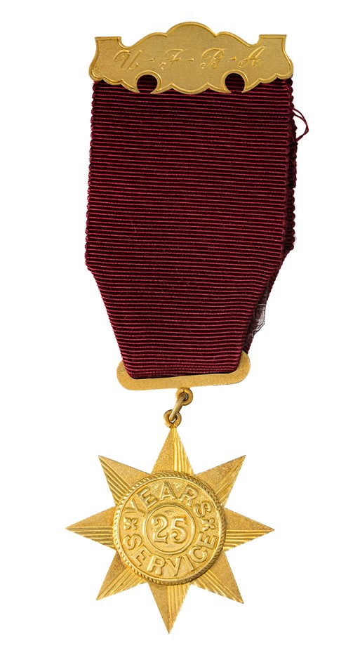 United Fire Brigades Association of NZ, 25 Years Service Star ...