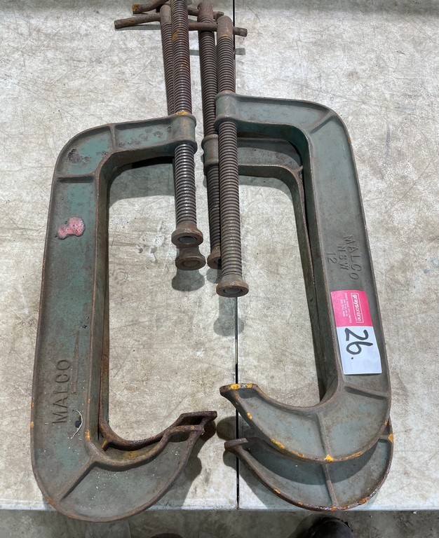 Qty of 4 - 12 inch G Clamps Auction (0026-5058737) | Grays Australia