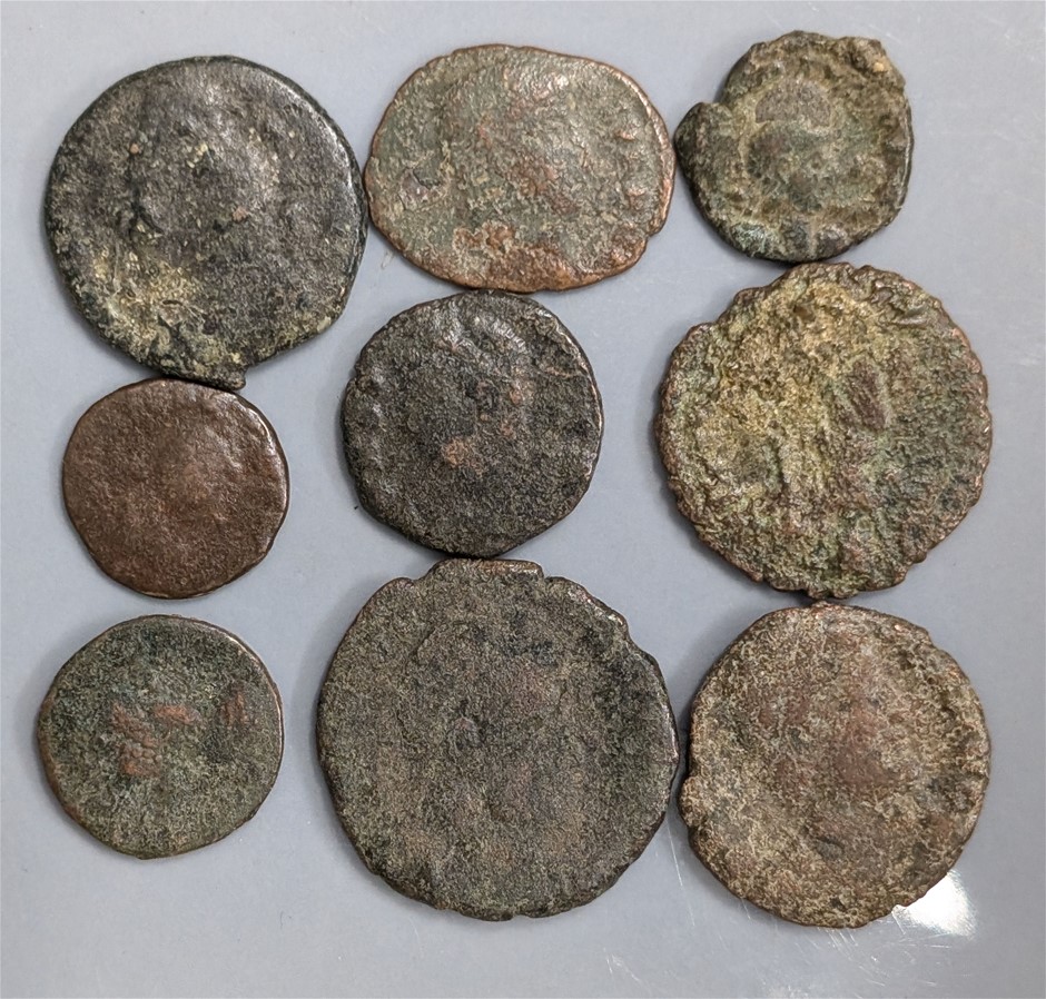 Rome coin collection of nine Ancient Roman Coins Auction (0068-2563427 ...