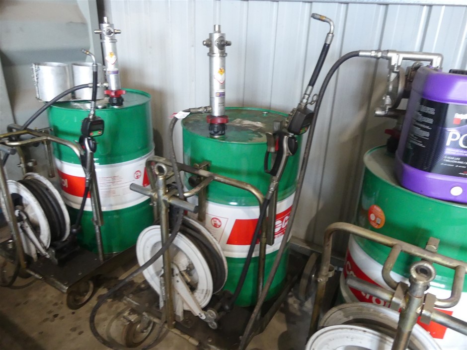 RAASM Pneumatic Transfer 205 Litre Drum Pump Trolley Auction (0550 ...
