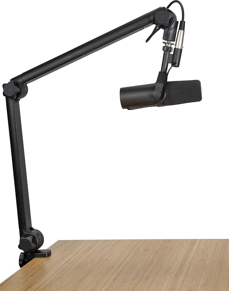 GATOR FRAMEWORK Deluxe Desk-Mounted Broadcast Microphone Boom Stand For ...