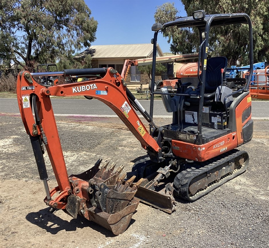 KUBOTA KX018-4 Mini Excavator Auction (0006-3031535) | Grays Australia