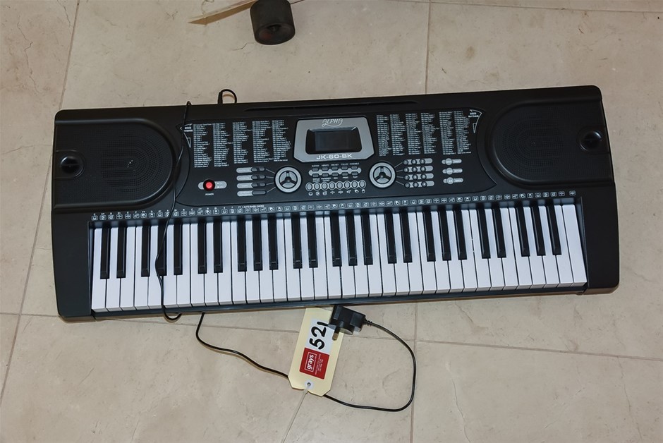 ALPHA JK-60-BK Electronic Keyboard Auction (0521-5058771) | Grays Australia