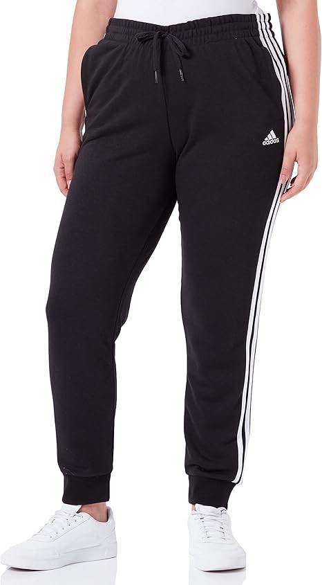 ADIDAS Essentials Slim Pants Pantalon Slim Normal Length, Black/White ...