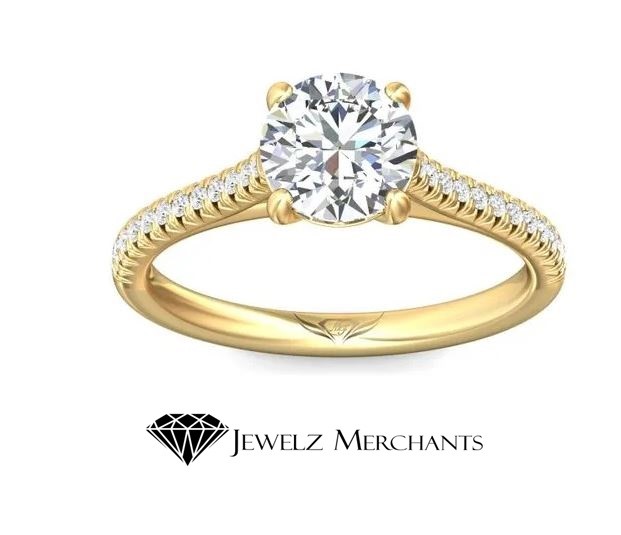 1.0CTW 18K Yellow Gold Vermeil Moissanite Ring (S925) -8US Auction (0002-2564492) | Grays Australia
