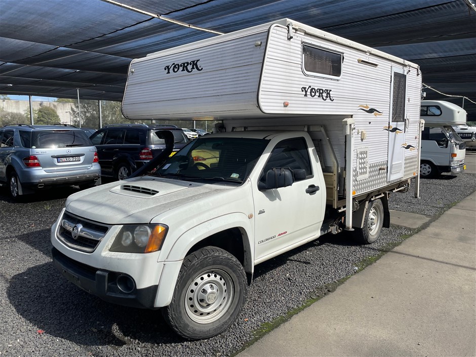 2010 Holden Colorado with Millard Slide on Camper Auction (0001 ...