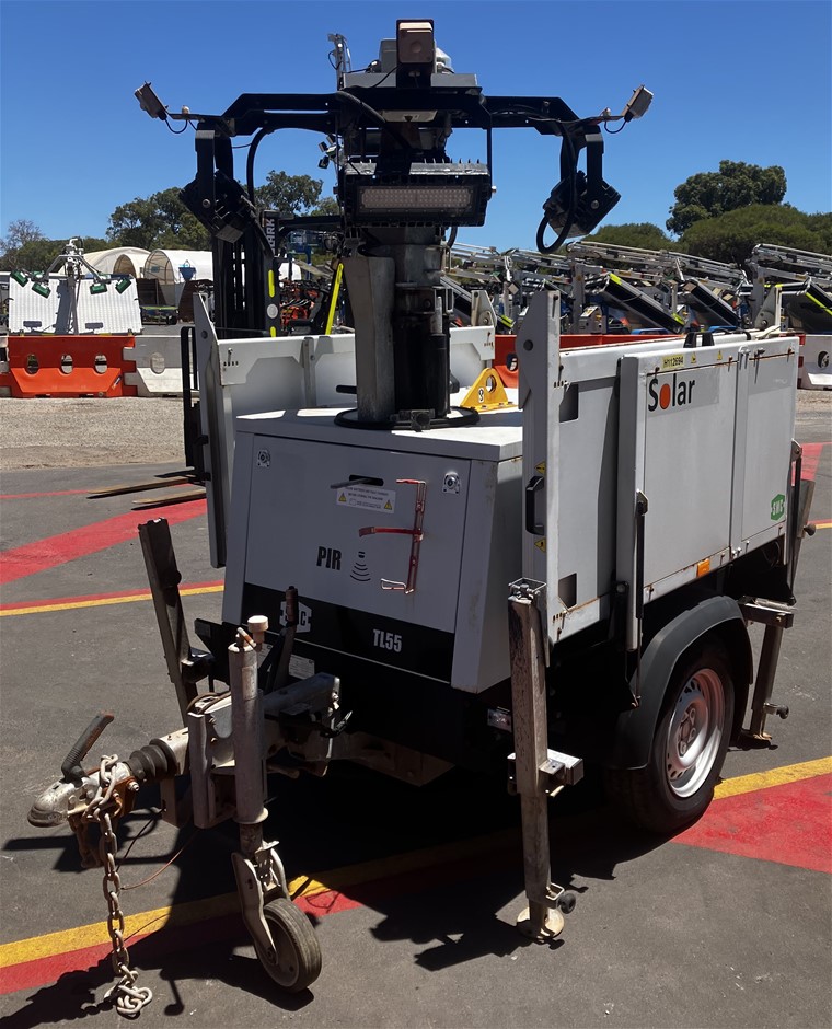2021 SMC TL55 Lighting Tower - 240w - LED SOLAR (Bunbury) Auction (0010 ...