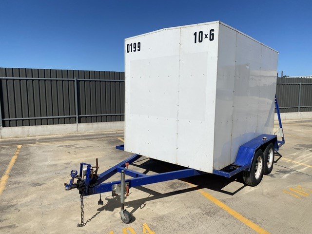 2002 Robertson Steel 10 x 6 Enclosed Tandem Trailer Auction (0011 ...