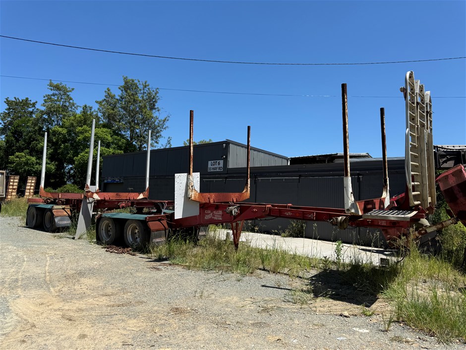 2007 Kennedy Logging Trailers Tandem Log A and B Double Combination ...
