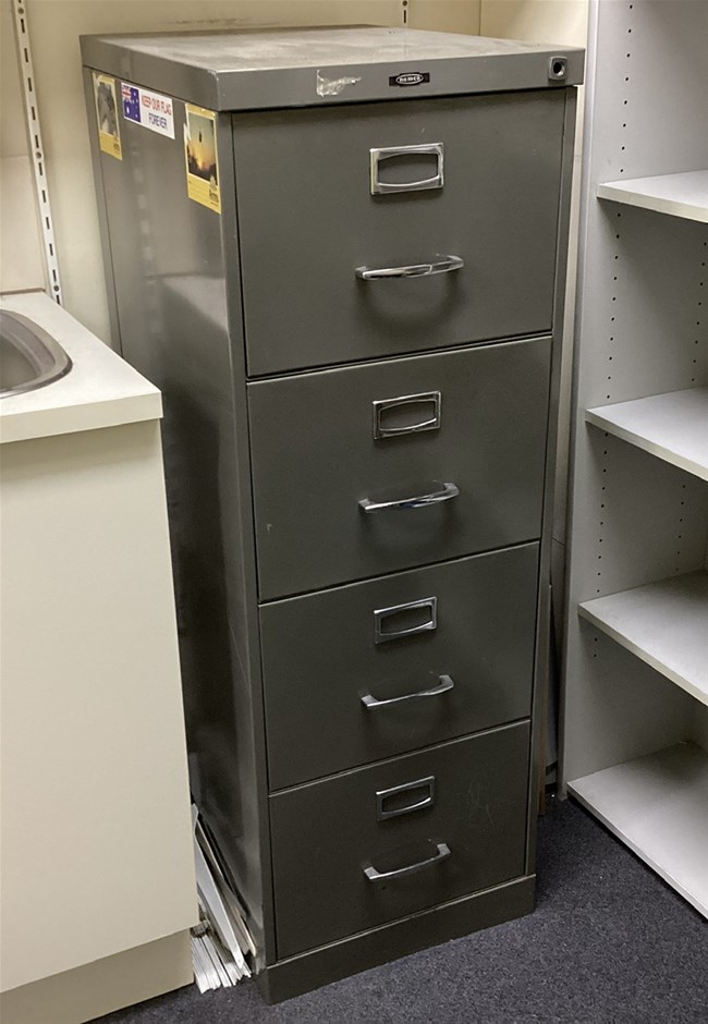 1 x 4 Drawer Filing Cabinet Auction (0031-3031982) | Grays Australia