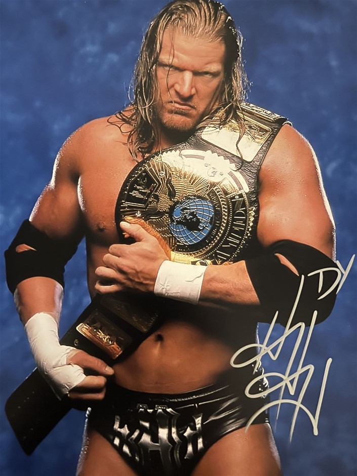 WWE GREAT TRIPLE H SIGNED PHOTO Auction (0022-2564713) | Grays Australia