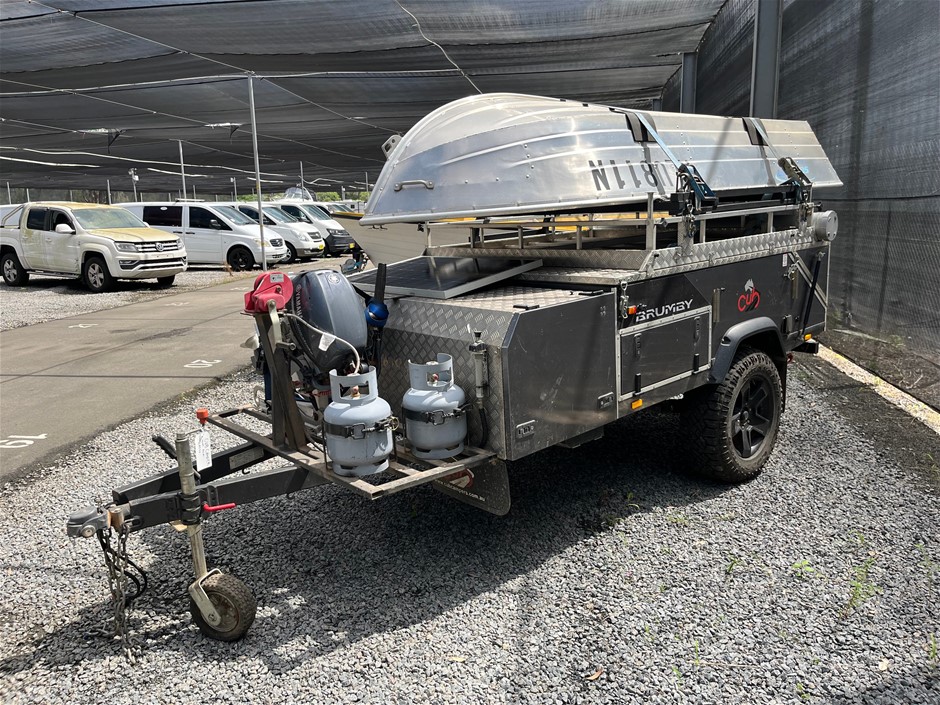 2019 Cub Brumby Camper Trailer with Seacraft Skipper 330 Tinny Auction ...