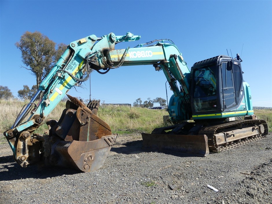2017 Kobelco SK135SR-3 Geospec Hydraulic Excavator Auction (0011 ...