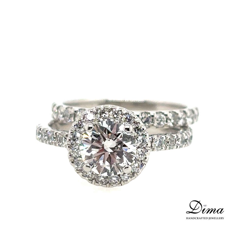 1.01ct E/SI2 With GIA Dia. & Dia. 0.65ct Dia. & Band 0.46ct Dia. Auction (0004-2566881) | Grays ...