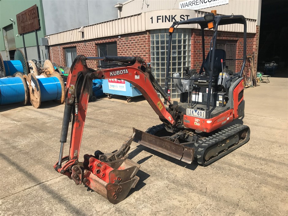2016 Kubota KX-018-4 Mini Excavator Auction (0004-3032275) | Grays Australia