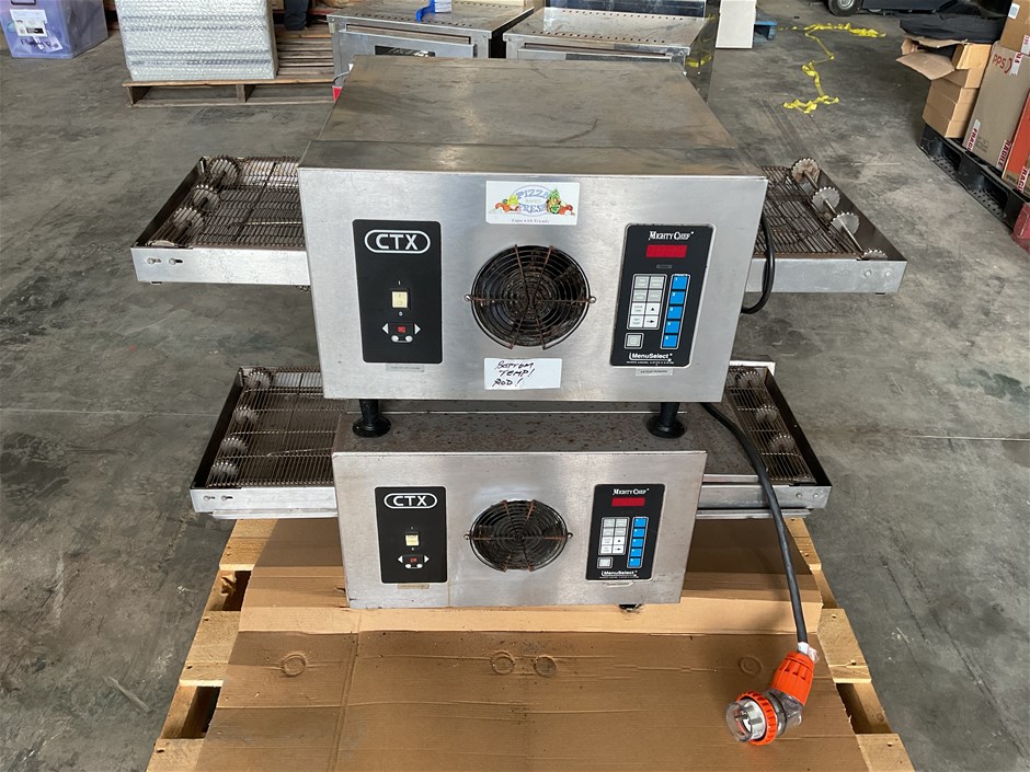2 x Middleby CTX Mighty Chef Conveyor Pizza Ovens Auction (0003-7057468 ...