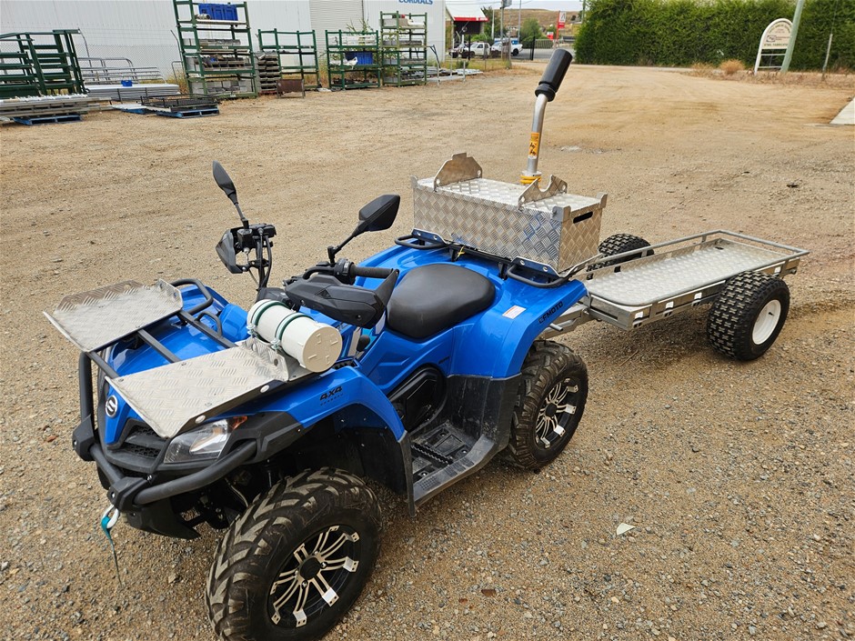 2023 CFMOTO Power CVTech-IBC EBS Quad Bike With Trailer Auction (0010 ...