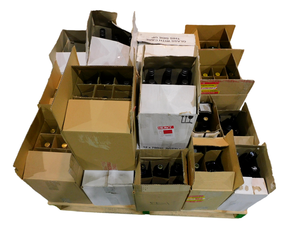 Pick Up Pallet of Wine Approx 17 Assorted Cartons of Wine Auction (0001 ...