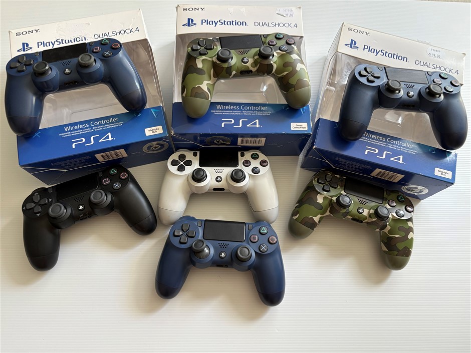 Playstation PS4 Dual Shock 4 Wireless Controller (Lot of 7) Auction ...