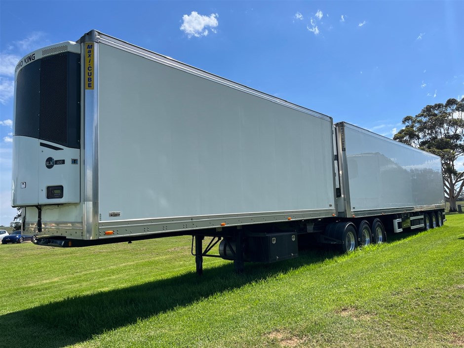 2018/2022 Maxitrans ST3 Refrigerated B-Double Trailer Combo Auction ...