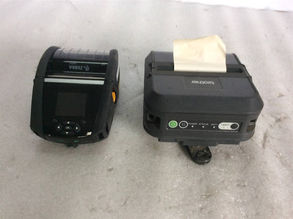 Brother RJ-4040/ZEBRA ZQ620 Thermal Rugged Label Tag Printer Auction ...