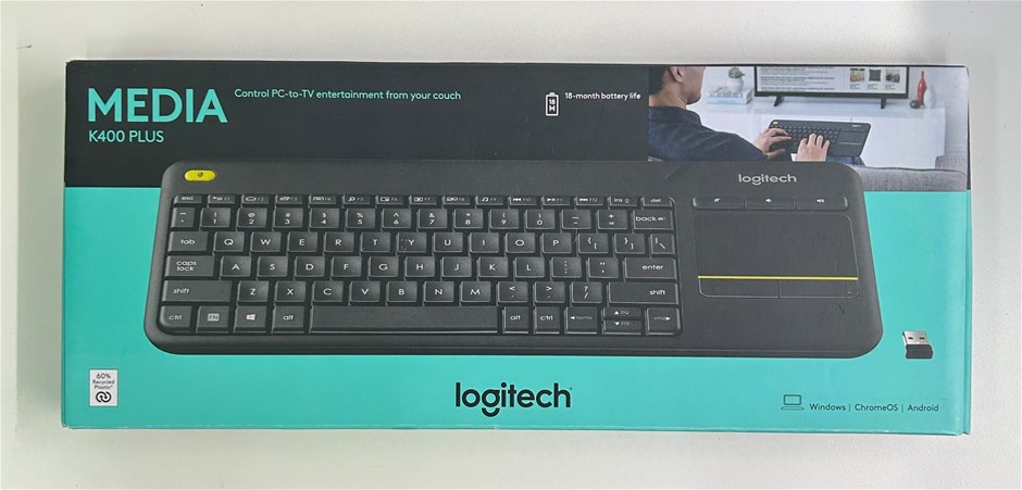 LOGITECH MEDIA K400 Plus Keyboard Auction (0153-2566326) | Grays Australia