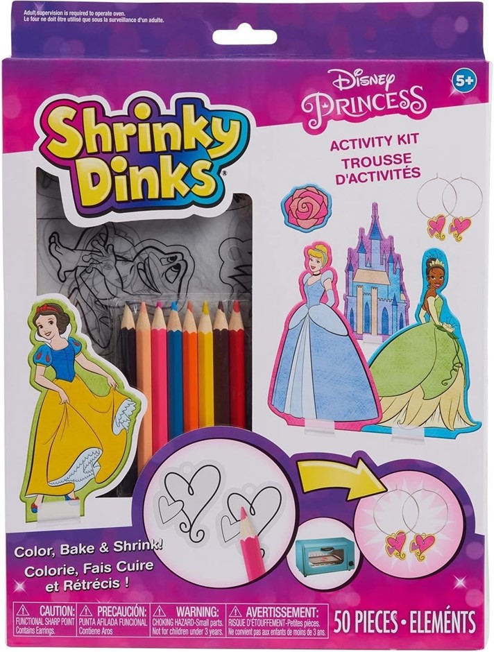 4 x DISNEY Shrinky Dinks Disney Princess Create and Play Kit. NB ...