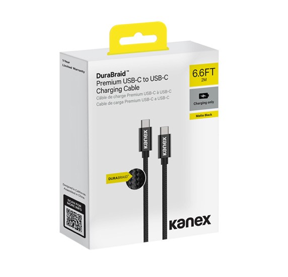 Bulk lot of 6 Kanex USB-C - C Charging cable - Braided - 2M Auction ...