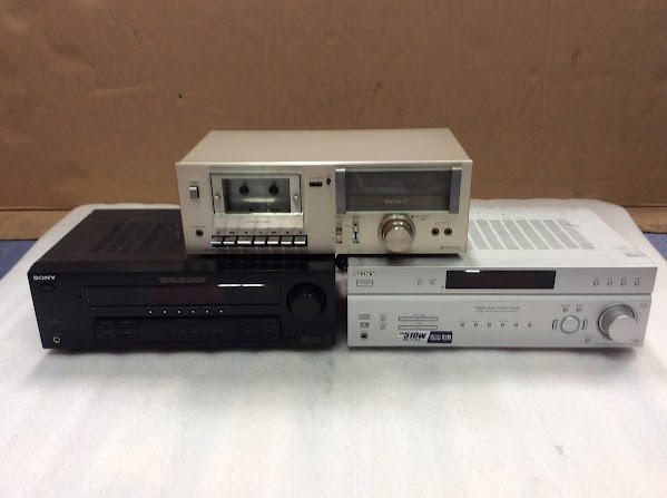 Sony FM-AM Receiver & Sony TC-U2 Stereo Cassette Deck (Lot of 3 ...