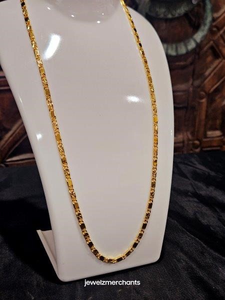 22K Yellow Gold Filled Chain Stamped(22K)-50Cm-Quality Guarantee ...