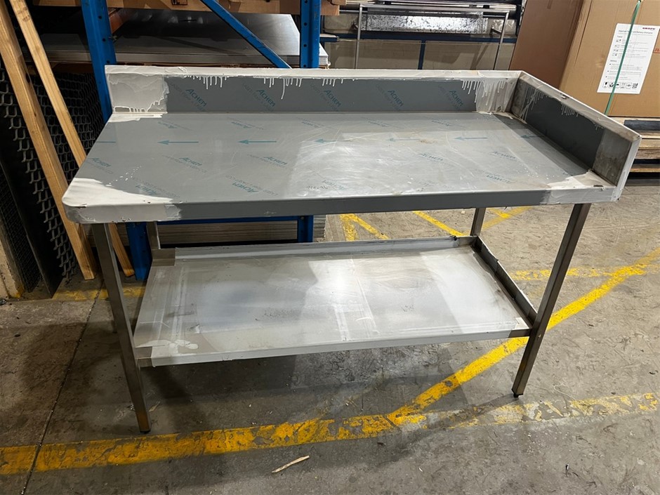 Stainless Steel Prep Bench with Splashback Auction (0031-5059544 ...