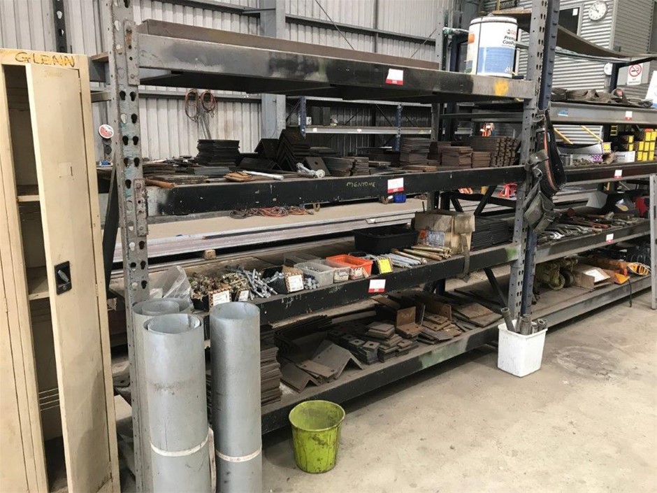 Steel rack Including Contents Auction (0185-3032825) | Grays Australia
