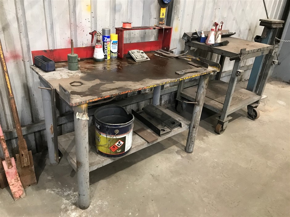 Steel Fabricated Workbench Auction (0153-3032825) | Grays Australia
