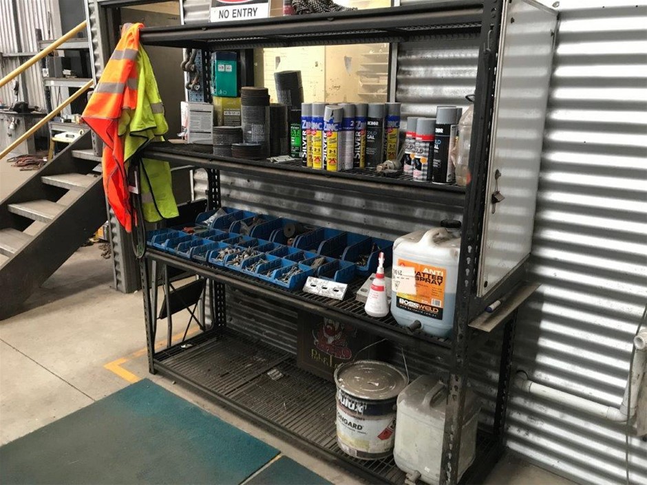 Steel Rack with 4 Mesh Shelves Auction (0197-3032825) | Grays Australia
