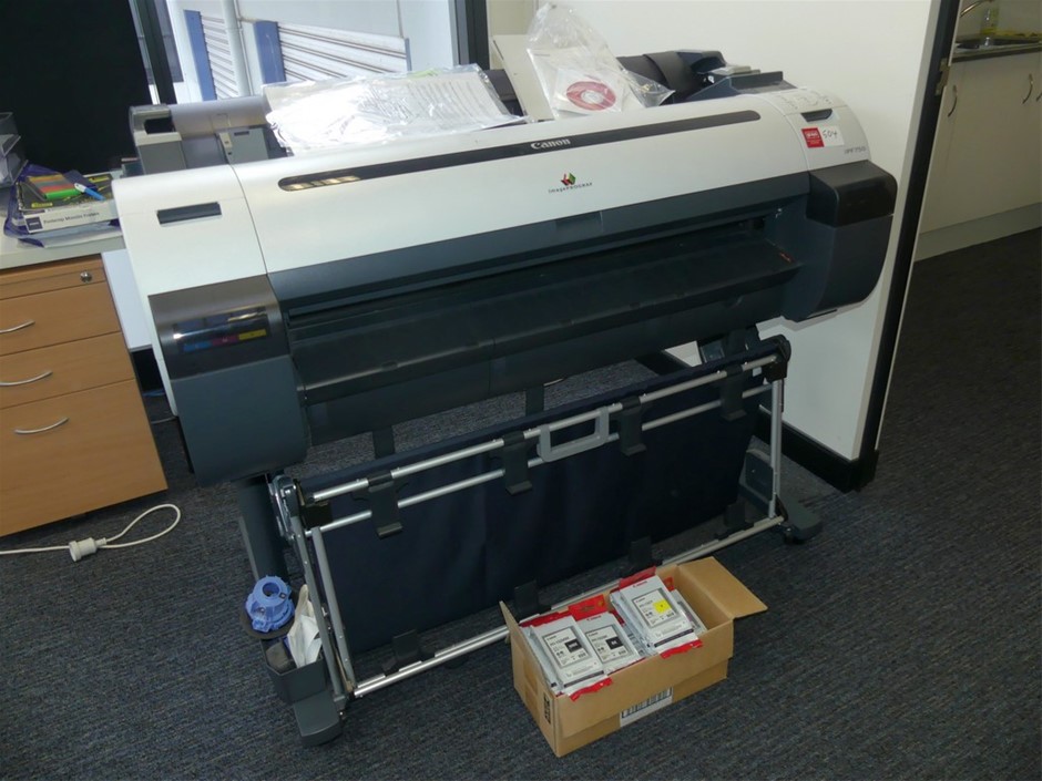 Canon iPF750 PROGRAG Large Format InkJet Printer Auction (0504-5059513 ...