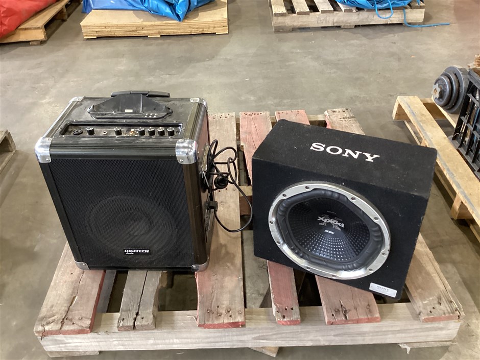 Digitech Audio Amplifier And Sony Sub Woofer Auction (0048-8020094 ...