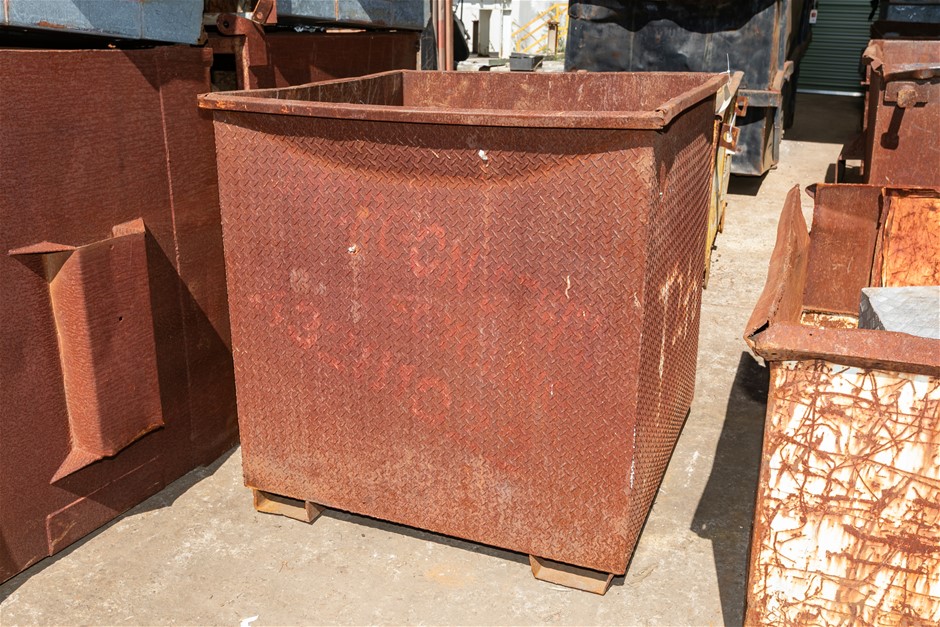 Metal Scrap Bin with Contents Auction (0068-5059713) | Grays Australia