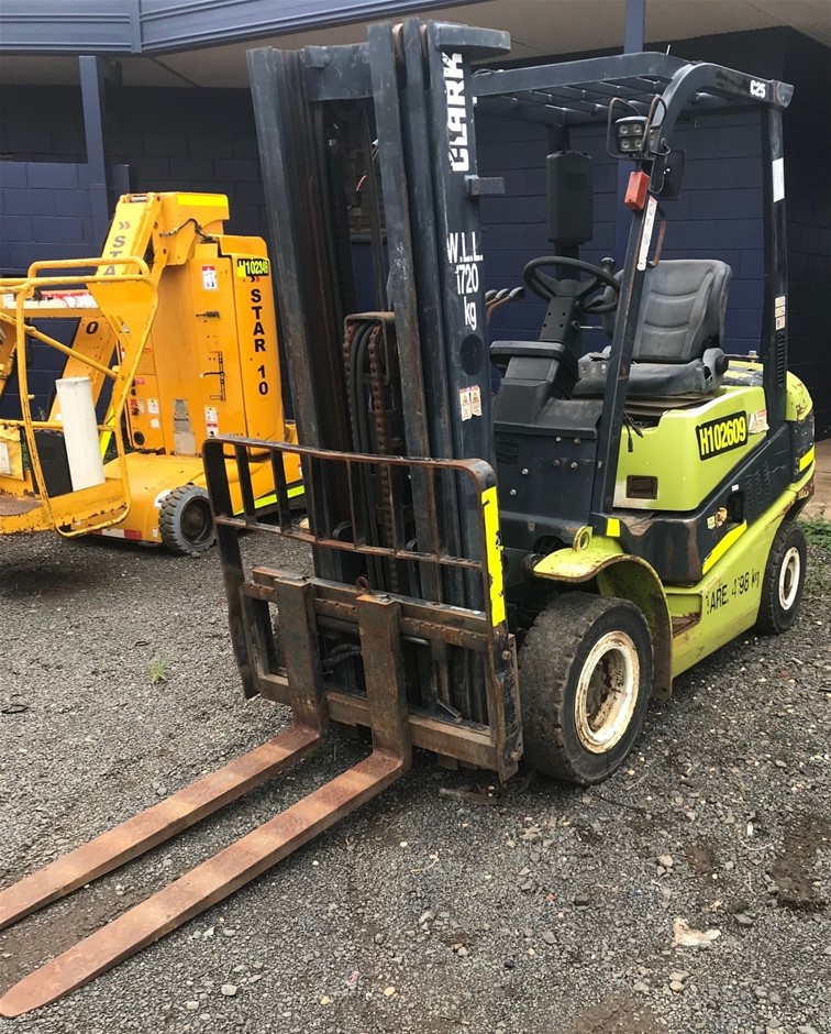2015 CLARK C25D Forklift - 2.1t - 4.8m - Diesel (Moranbah) Auction ...