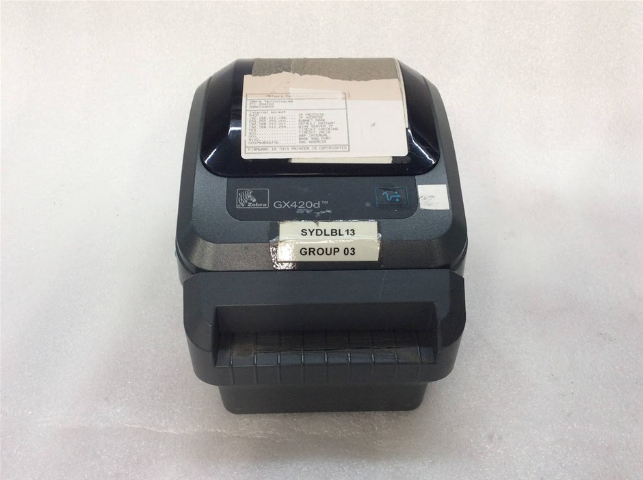 ZEBRA GX420d Thermal Desktop Printer Auction (0006-2567414) | Grays ...