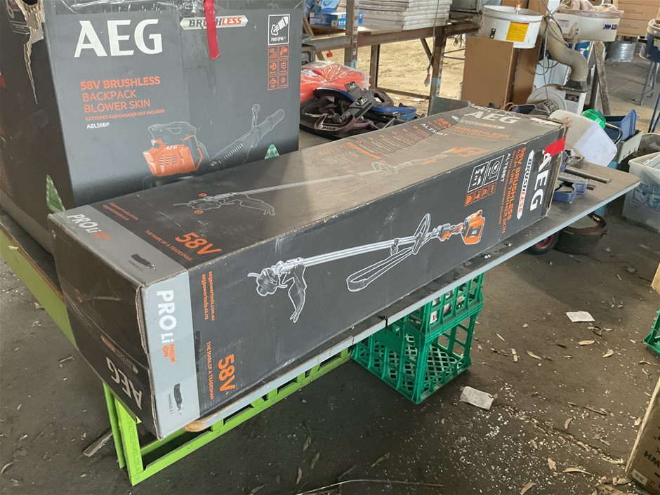 AEG Brushless 43cm Line Trimmer Skin Auction (0021-3033104) | Grays ...