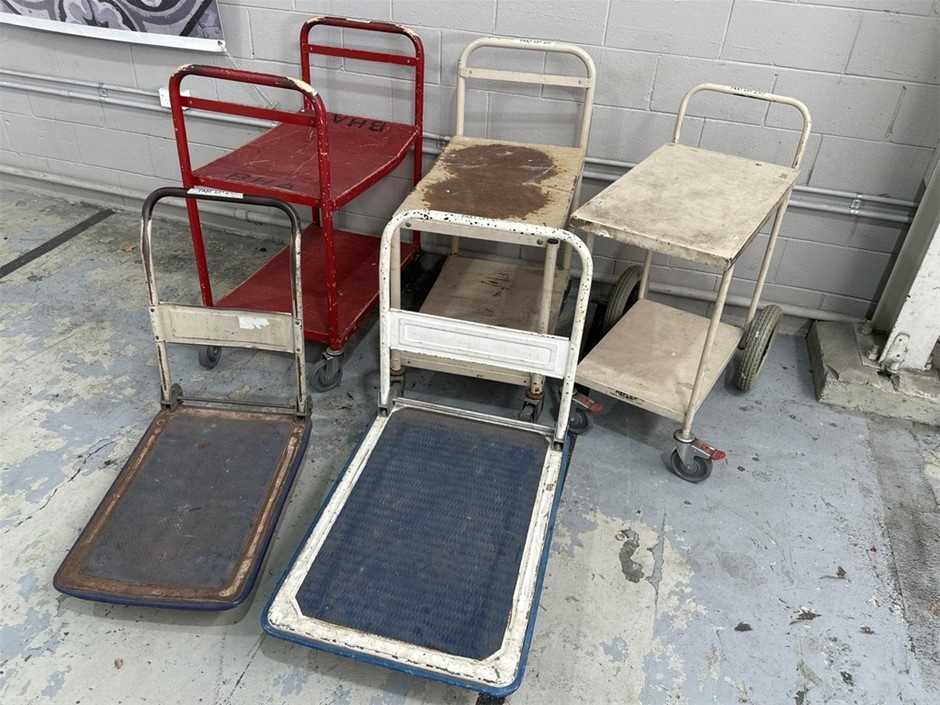 Assorted Metal Trollies x 6 Auction (0118-5059426) | Grays Australia