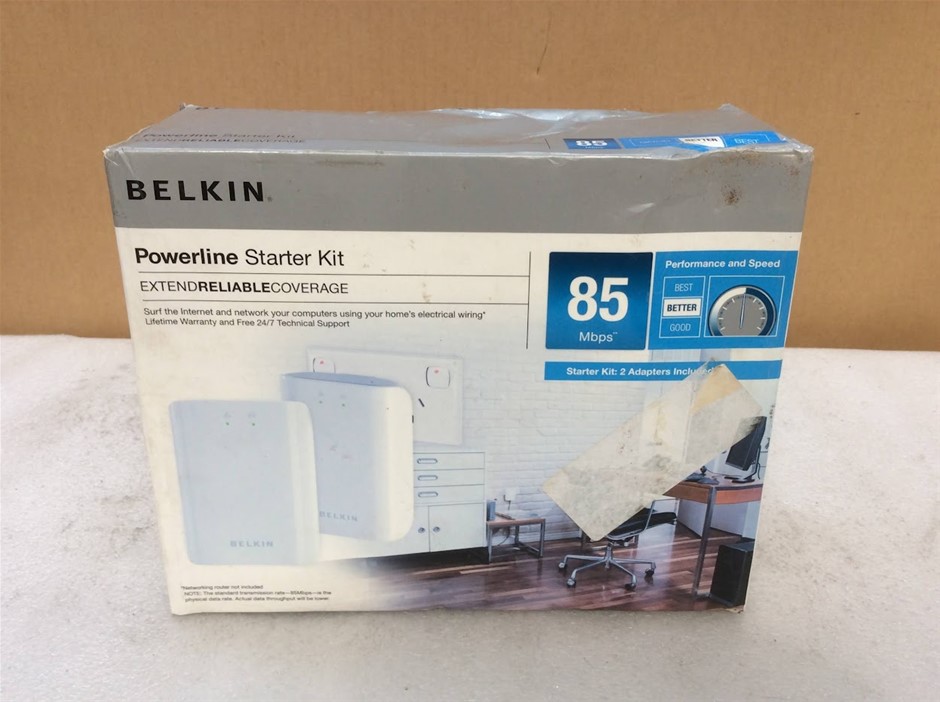 BELKIN Powerline Starter Kit New Auction (0035-2567868) | Grays Australia