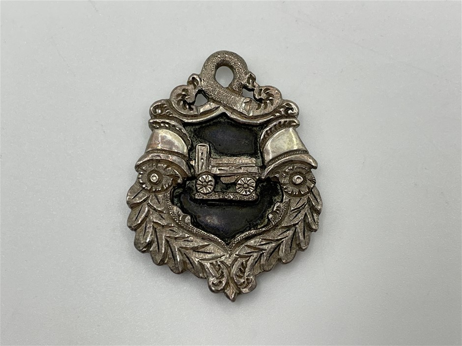 1888 Fire Brigade Prize Medal in silver, w/ ring top suspension C.I.F.B ...