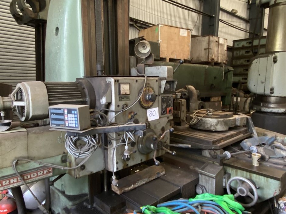 Tos 80mm Varnsdorf Horizontal Borer Auction (0055-5059847) | Grays ...