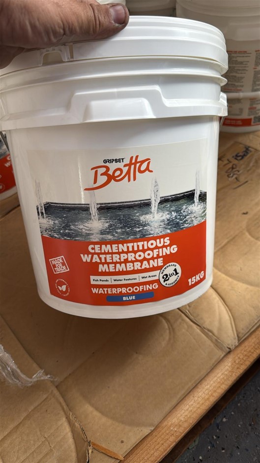 Gripset Blue Betta Cementitious Waterproofing Membrane 15kg - Blue ...