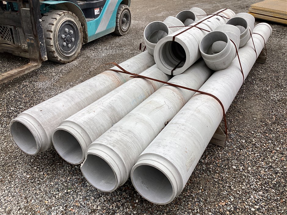 Concrete Fibro Pipes and Fittings Auction (0094-7057848) | Grays Australia