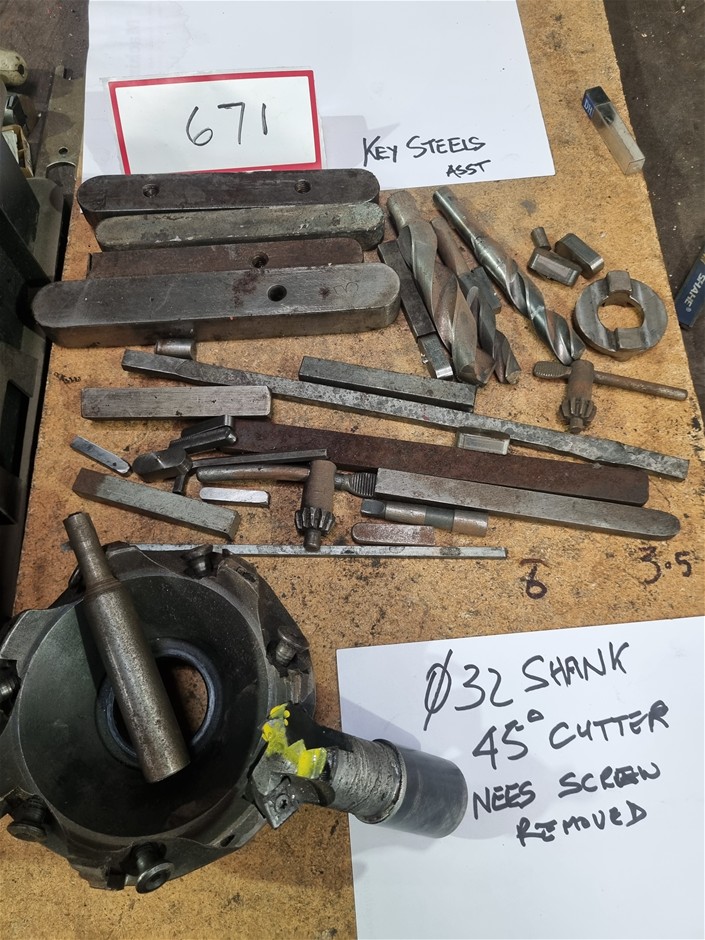 45 Degree Cutter, various Steel key Ways Auction (0671-8020399) | Grays ...
