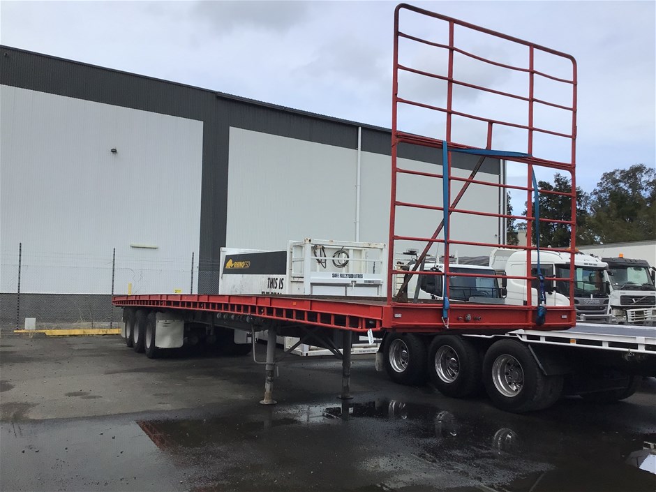 1981 Freighter Trailers 253 .00110 Triaxle Flat Top Trailer Auction ...