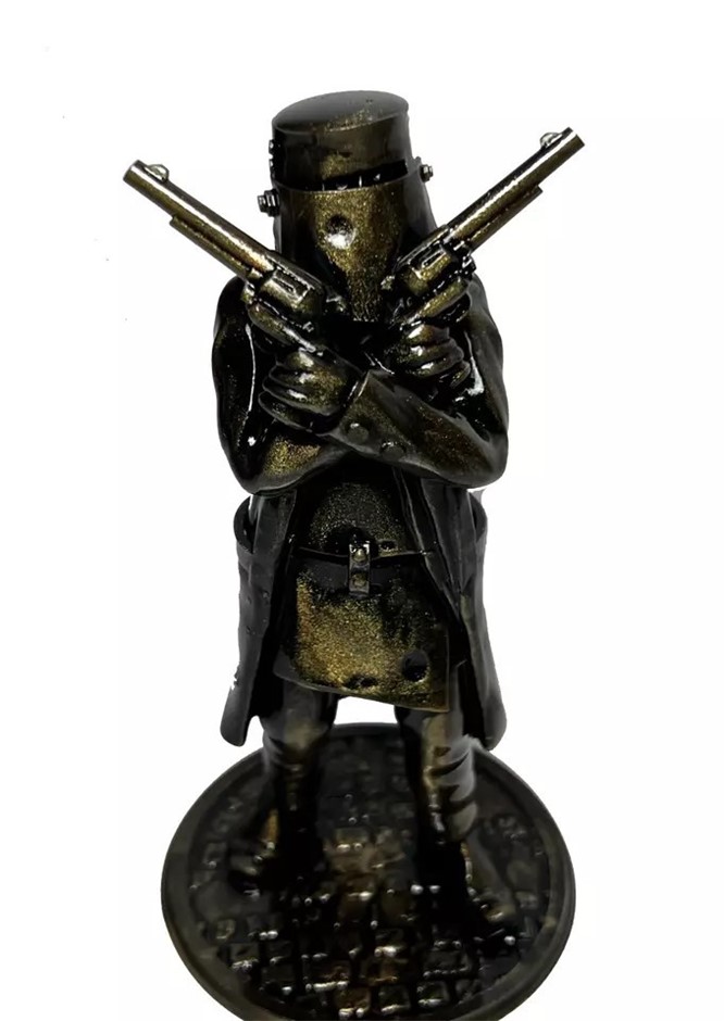Ned Kelly Twin Guns Ornament Statue Weight 550grams Solid 26cm in Hight ...