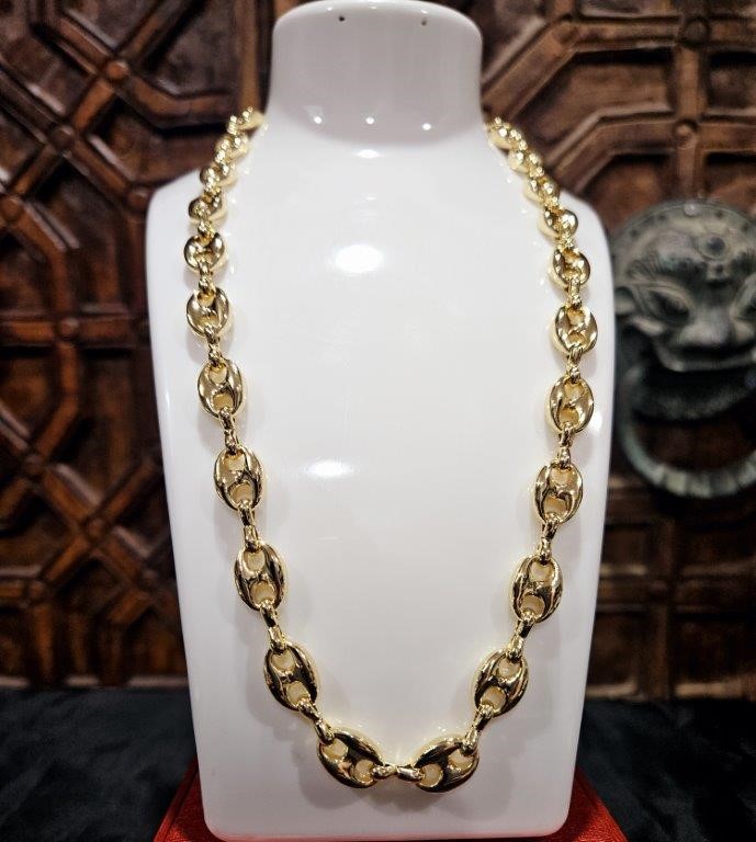 Italy 18k Yellow Gold Filled Chain stamped(18K/Italy)-50cm Auction ...